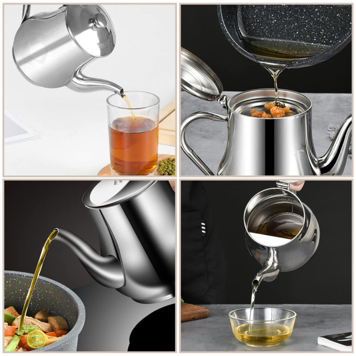 PaikariSell - Oil Kettle Oil Pot Stainless Steel